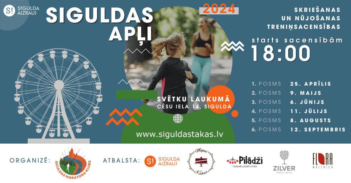 Siguldas skriešanas apļi 2024 – Sporta klubs "Siguldas Takas"